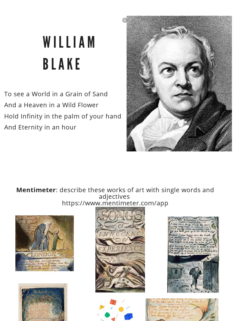 WiLLiAM Blake Presentation | PDF | William Blake | Experience