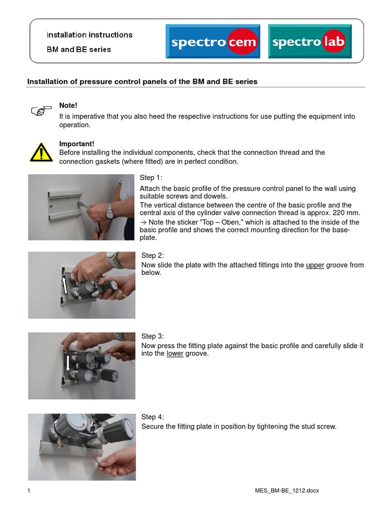 Installation Manual - BM-BE - 1212 | PDF | Valve | Pipe (Fluid Conveyance)