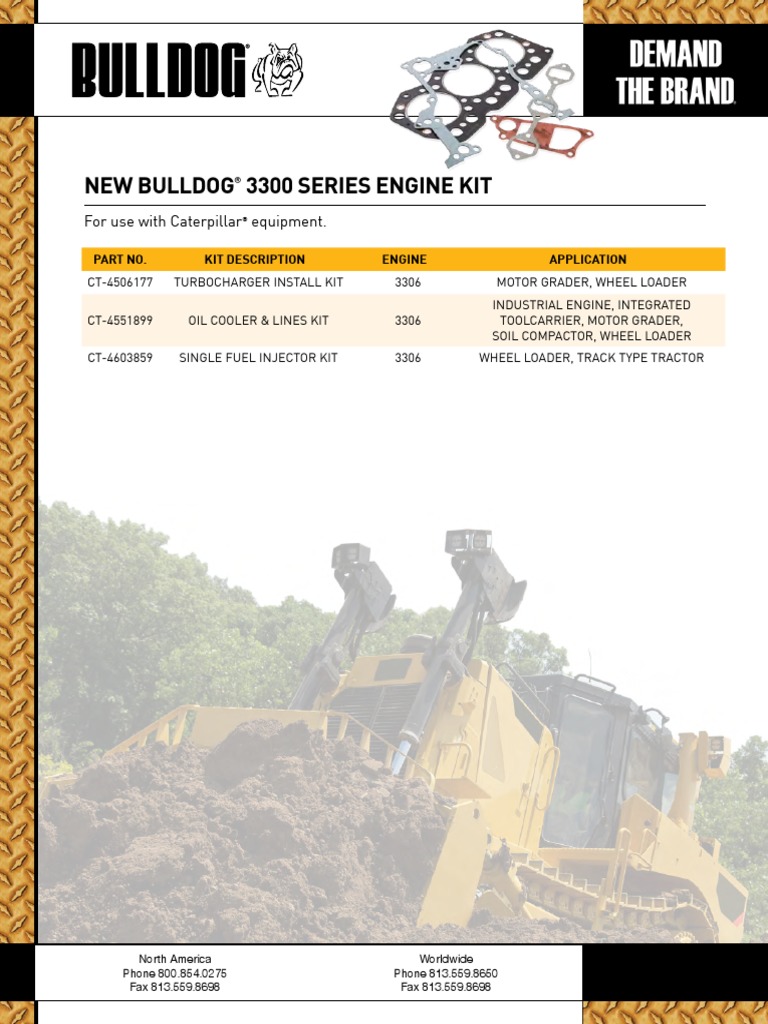 Bulldog Cat 3300 Series Engine Kits | PDF | Technology & Engineering