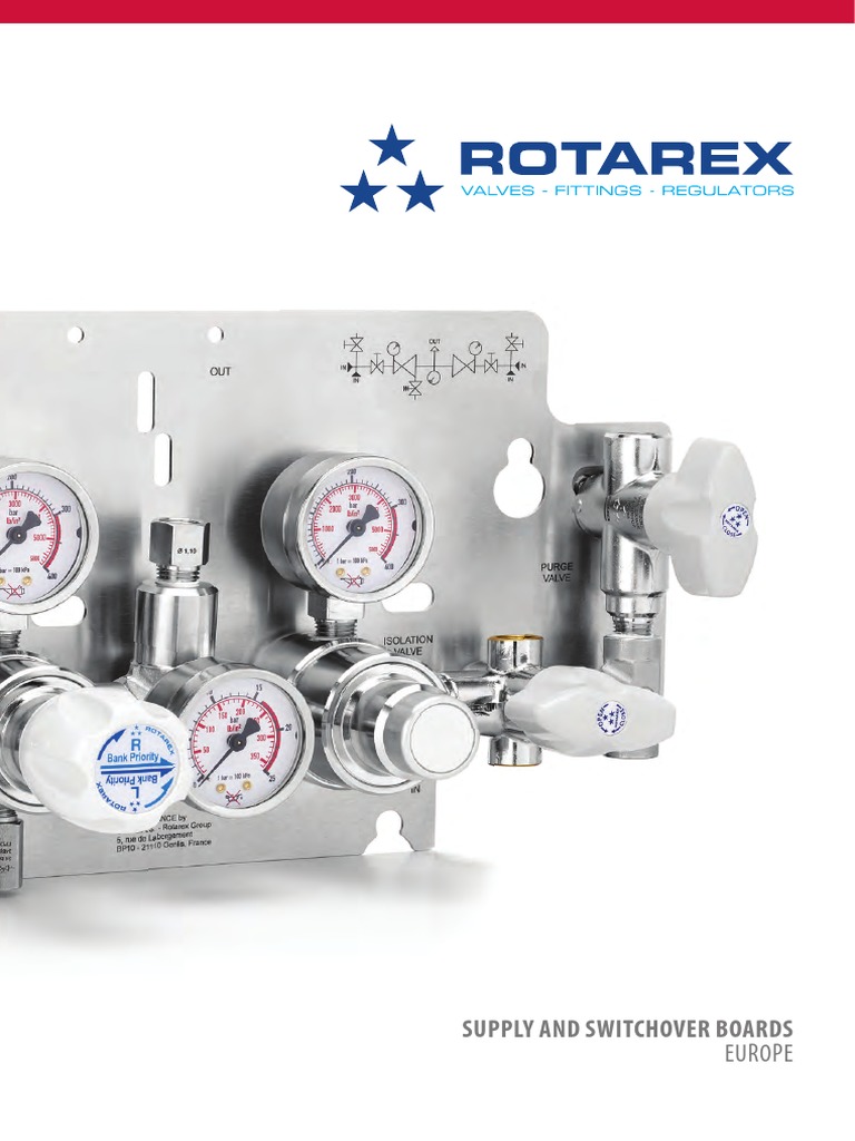 Rotarex - Changeover Manifold | PDF | Valve | Gases