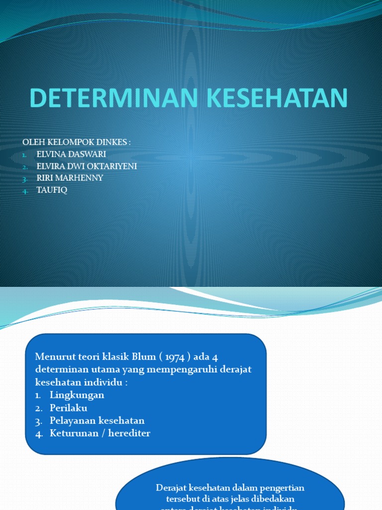 Determinan Kesehatan | PDF