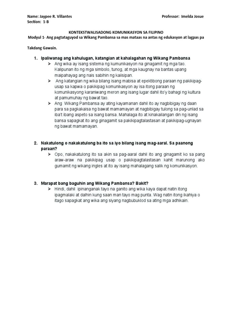 Ipaliwanag Ang Kahulugan | PDF Ipaliwanag Ang Kahulugan | PDF