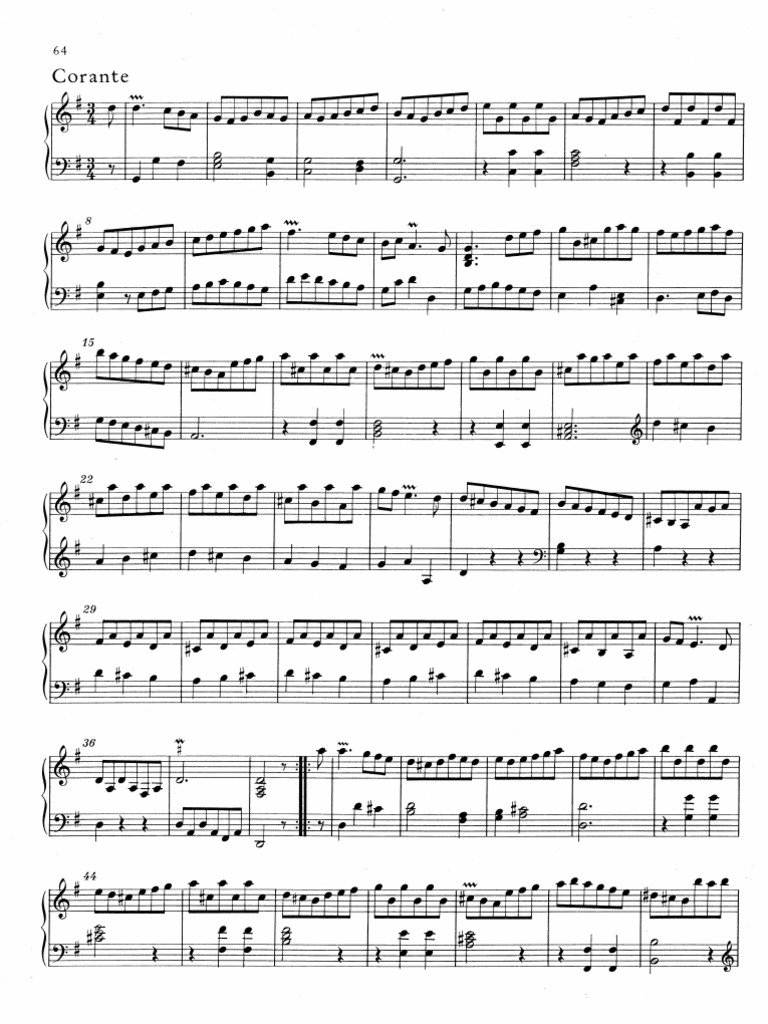 Handel HWV 441 Courante | PDF
