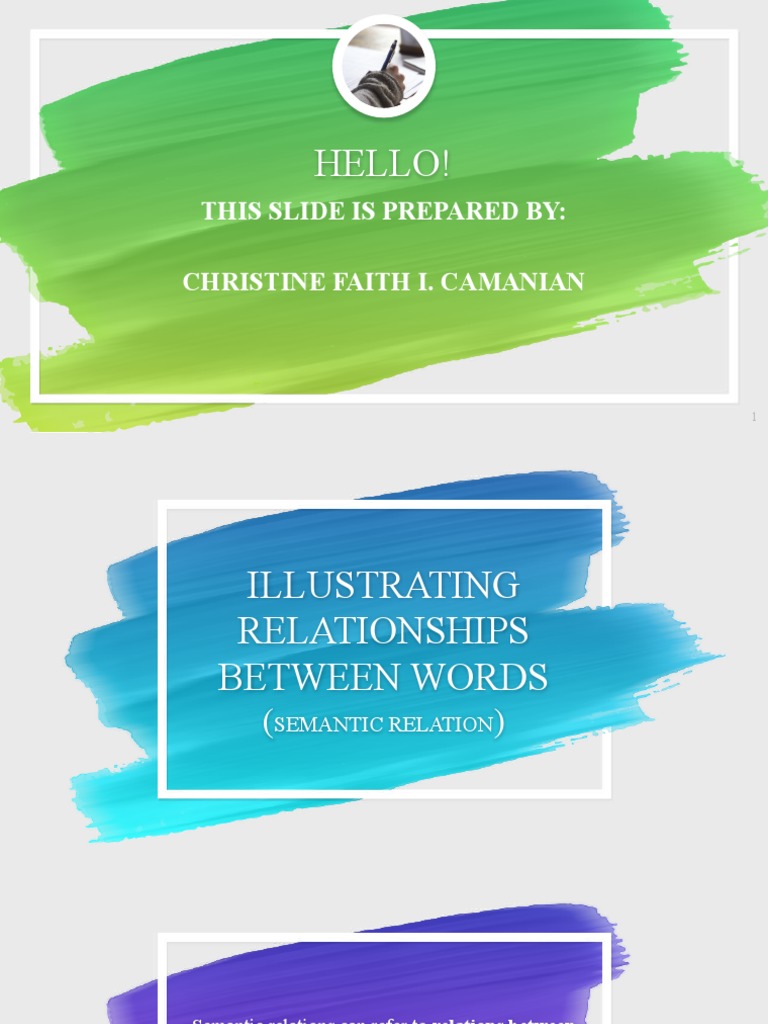 Semantic Relations | PDF | Language Mechanics | Lexical Semantics