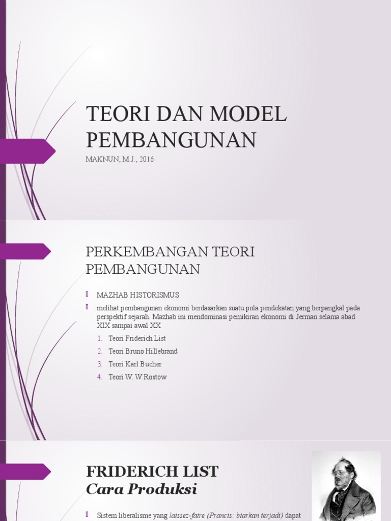 Teori Dan Model Pembangunan | PDF