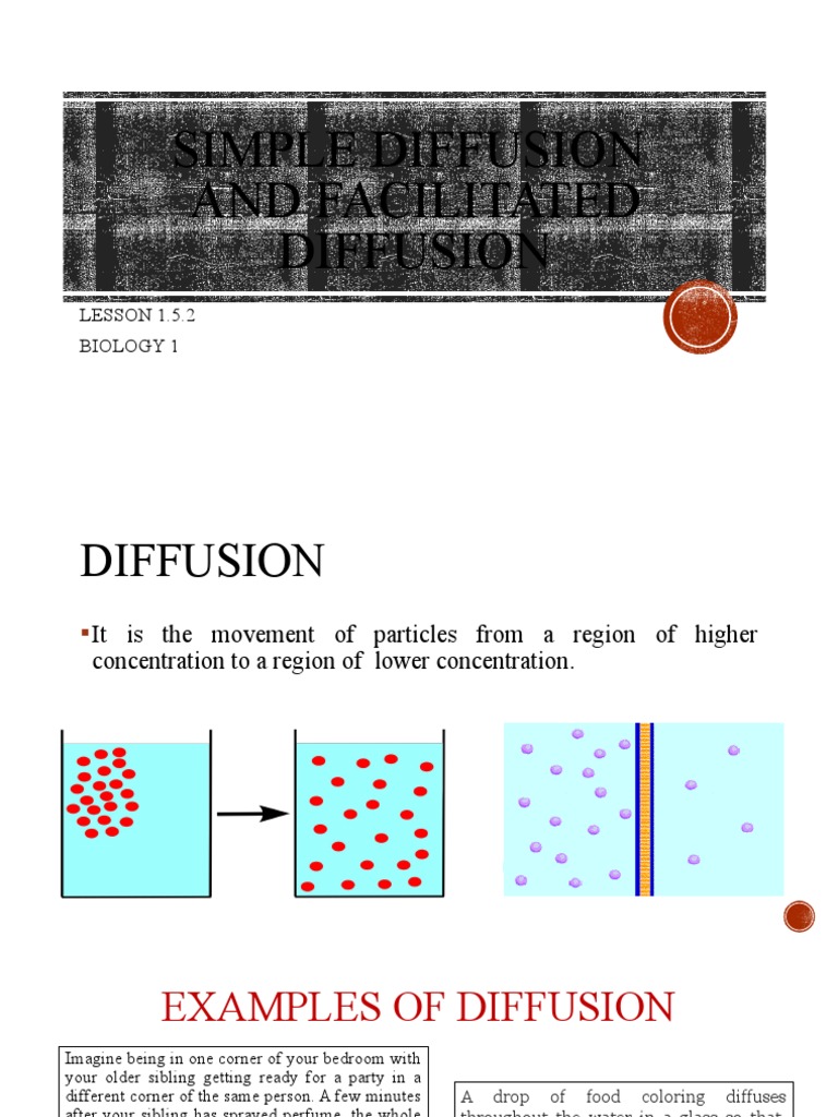7 - Simple Diffusion and Facilitated Diffusion | PDF | Diffusion | Cell ...
