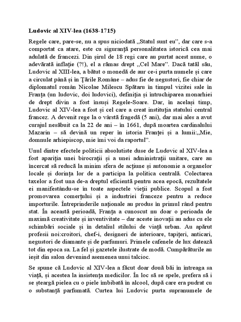 Ludovic Al XIV | PDF