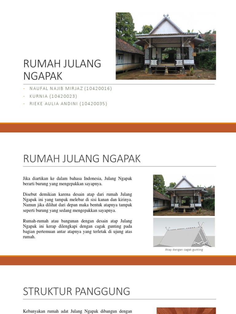 Ciri Khas Rumah Adat Julang Ngapak | PDF