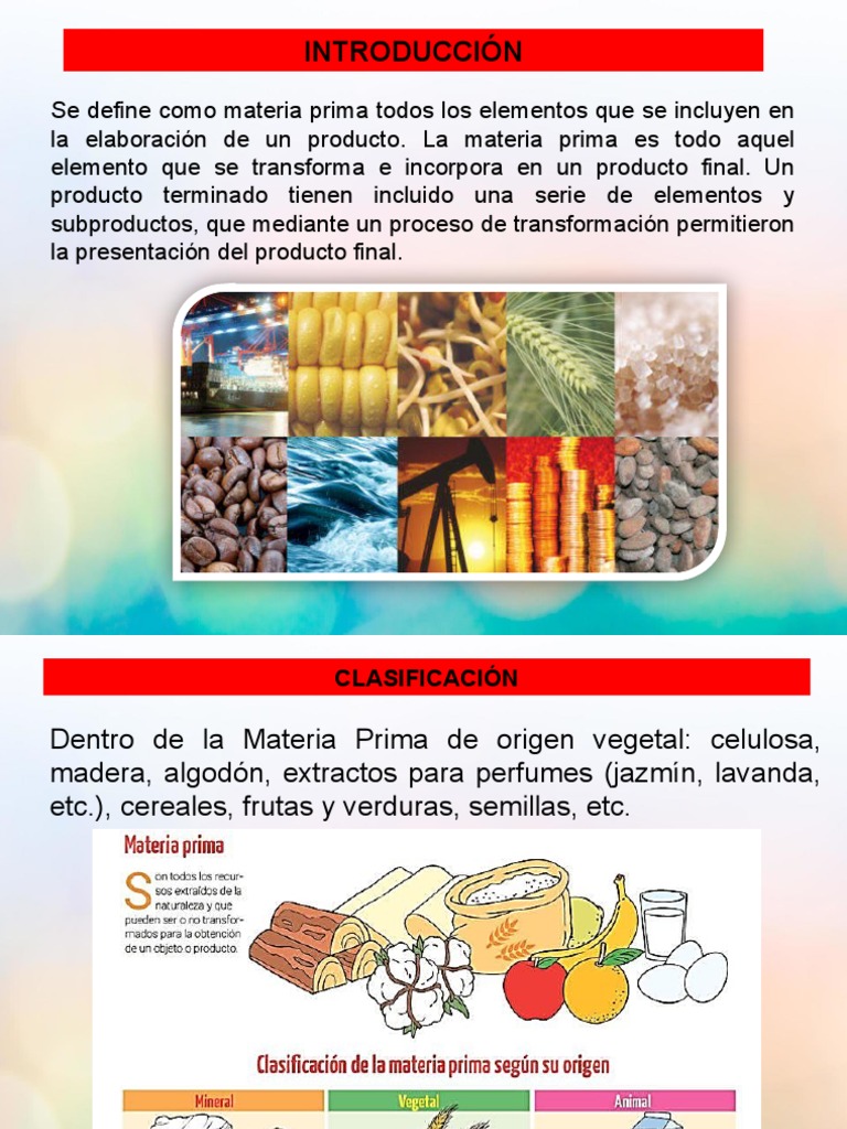 Materia Prima de Origen Vegetal | PDF | Cocina, comidas y vino | Salud ...