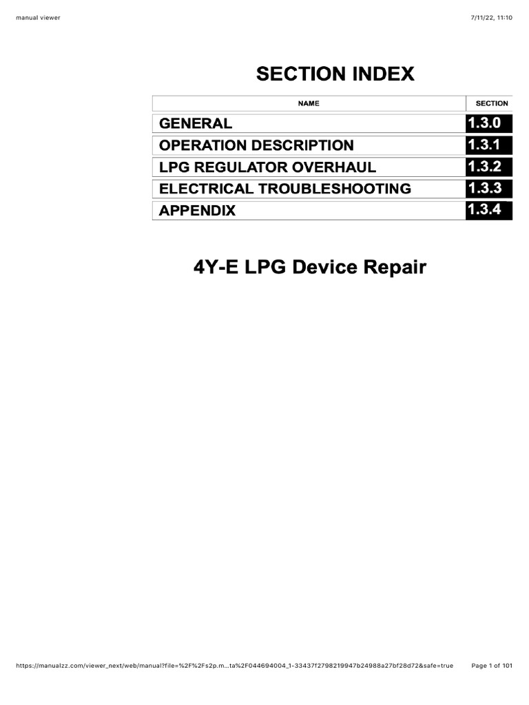 Toyota 4Y Engine Repair Manual | PDF | Toyota | Cars Of Japan