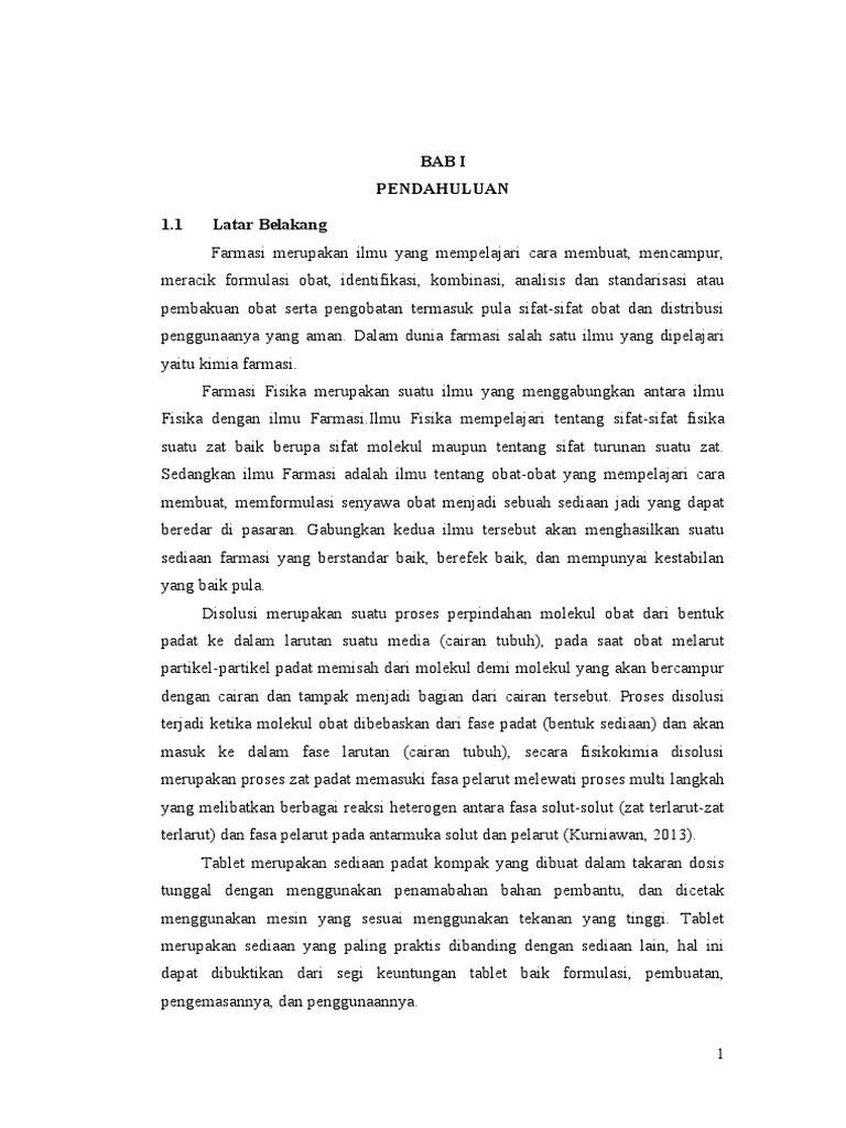 Laporan Difusi Dan Disolusi | PDF