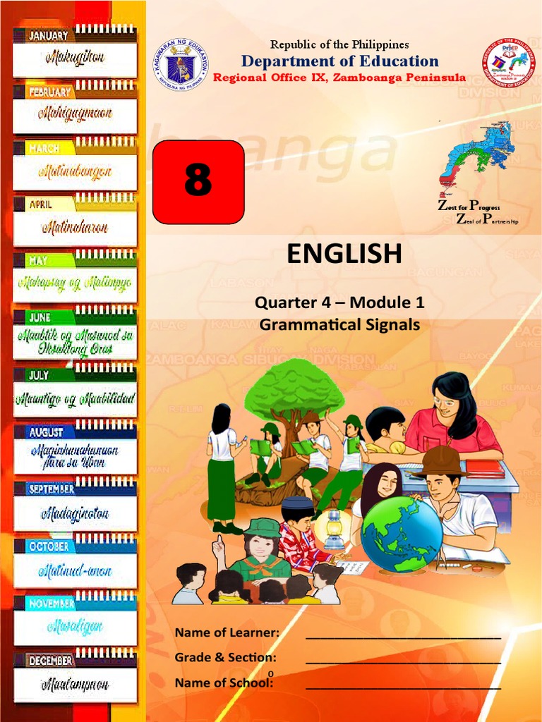 English8 Q4, W1 - Mod1 | PDF | Grammar | Learning