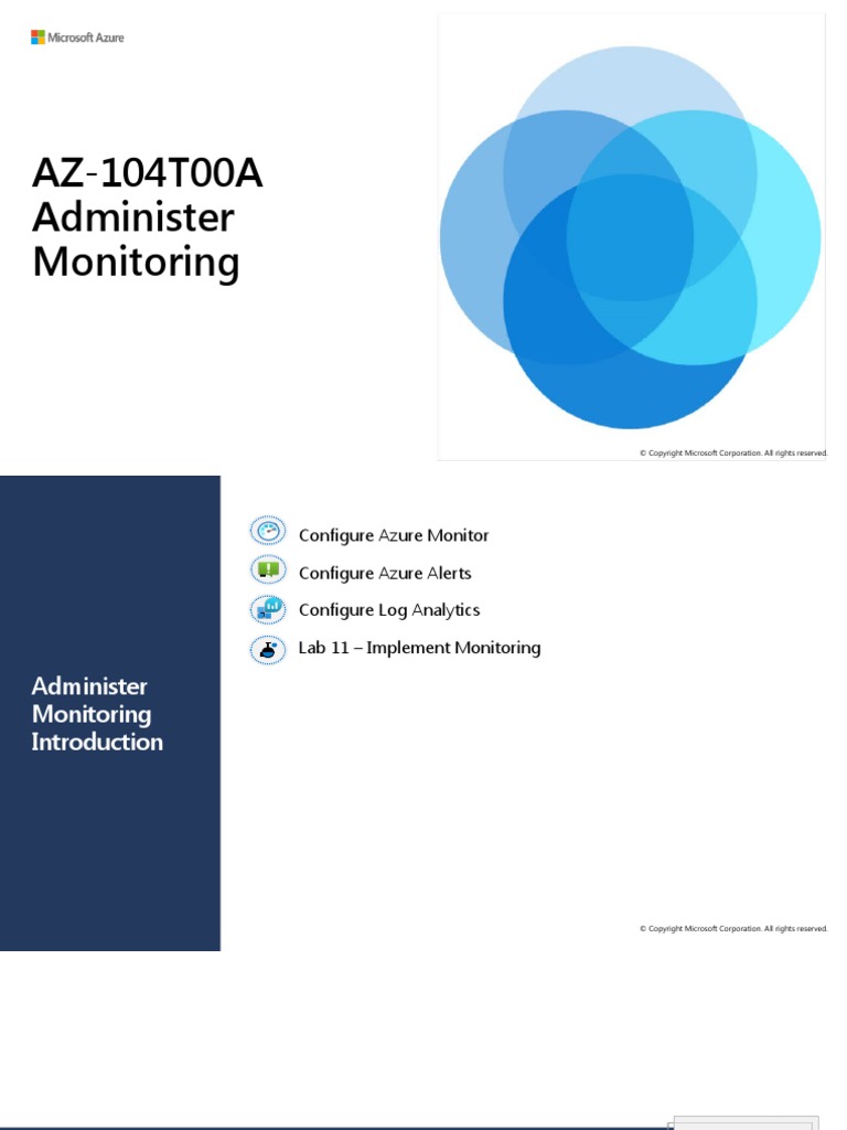 Az 104t00a Enu Powerpoint 11 | PDF | Microsoft Azure | Analytics