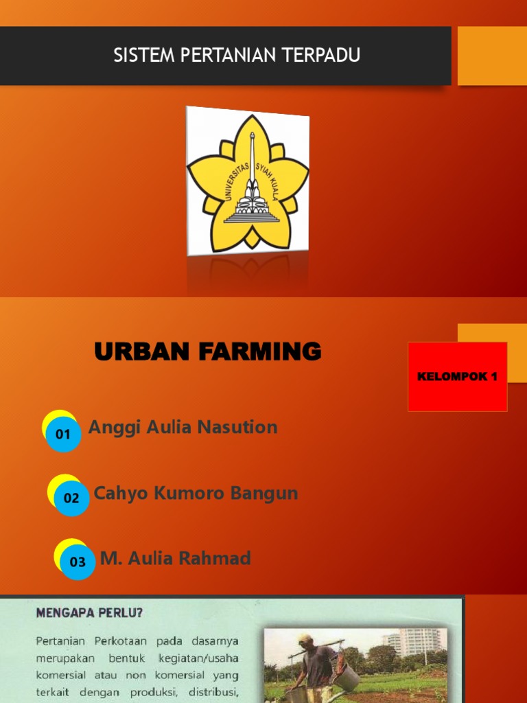 Urban Farming - SISTEM PERTANIAN TERPADU | PDF