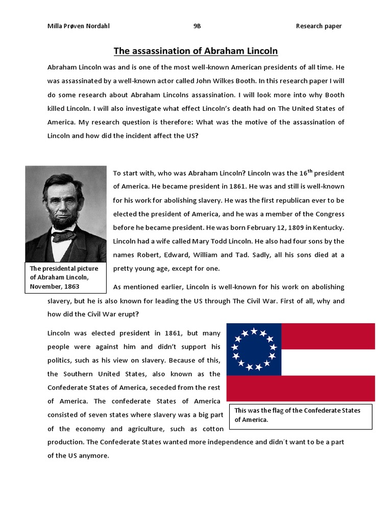 The Assassination of Abraham Lincoln | PDF | Abraham Lincoln | American ...