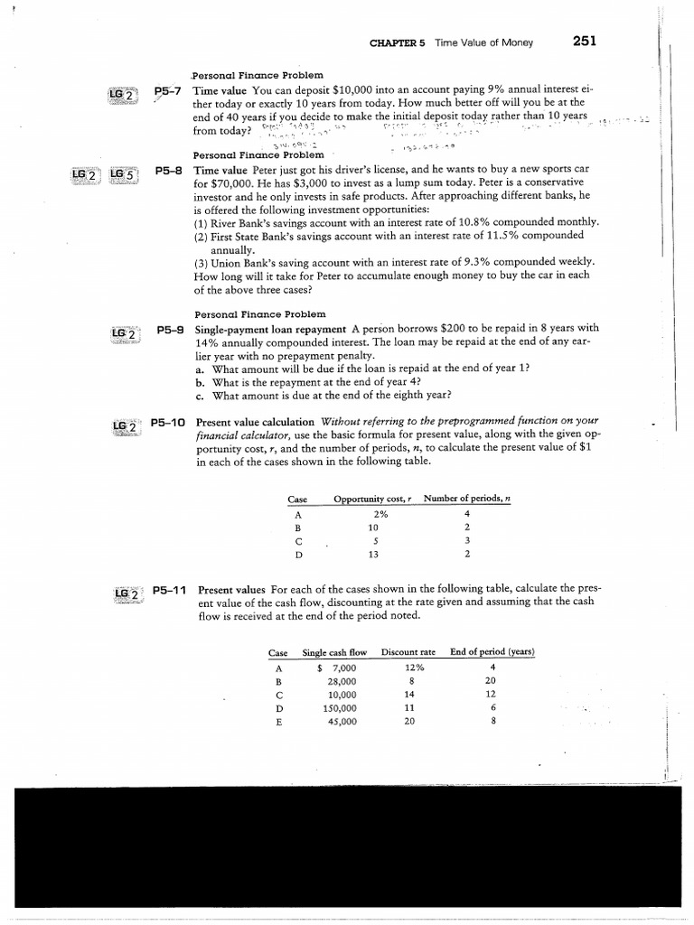 Chapter 5 Time Value of Money | PDF
