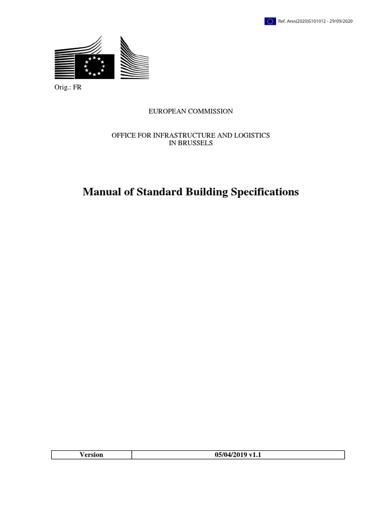 Manual of Standard Building Specifications | PDF | Door | Elevator