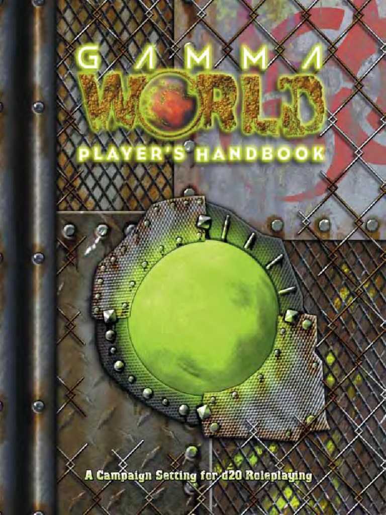 D20 Modern - Sword & Sorcery Studios - Campaign Setting - Gamma World ...