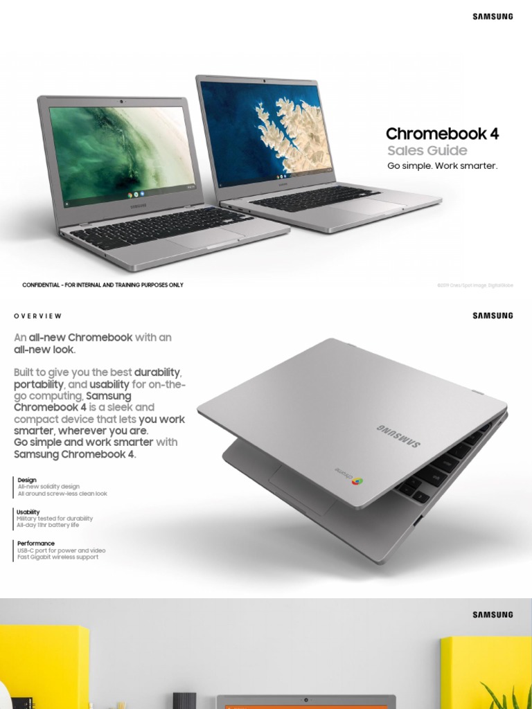 Samsung Chromebook 4 Sales Guide | PDF | Chromebook | Wi Fi