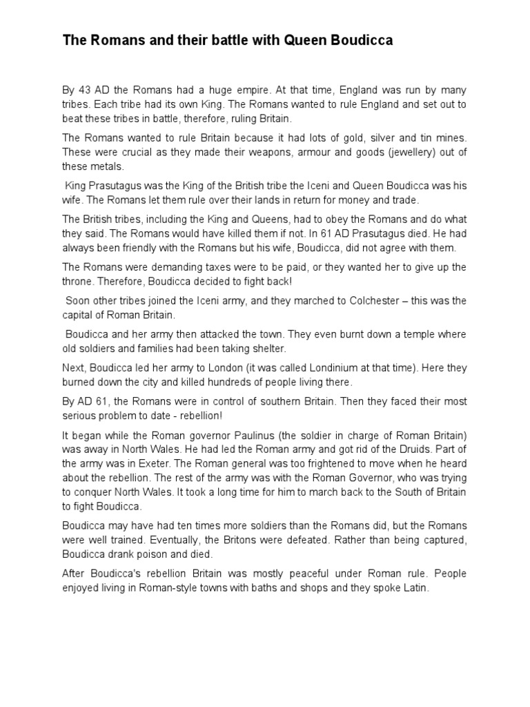 Queen Boudica | PDF