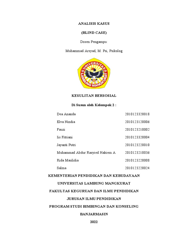 Studi - Kasus - Kelompok - 2 - Kasus - 2 New | PDF