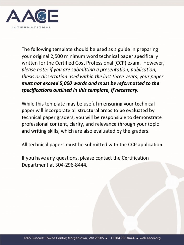 CCP Technical Paper Template | Download Free PDF | Equations | Standard ...