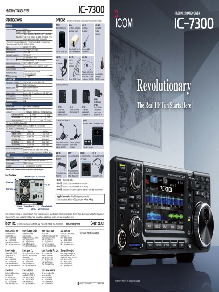 Ic 7300 | PDF | Frequency Modulation | Electronics