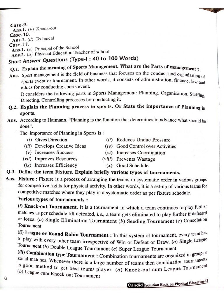 Chapter 1 Management of Sports Events | PDF