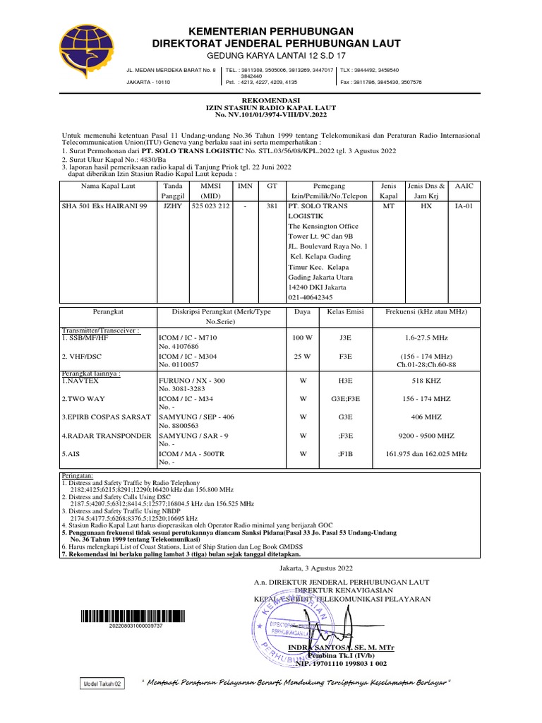 Lampiran Pengajuan Isr | PDF