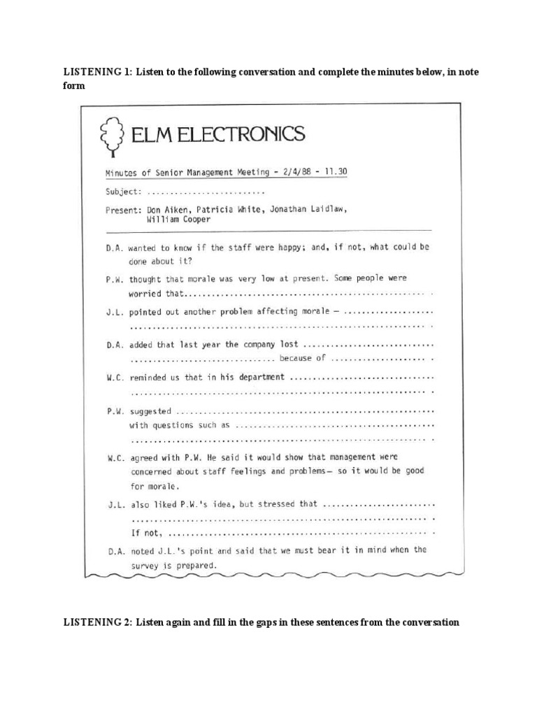 Management Exercises | PDF