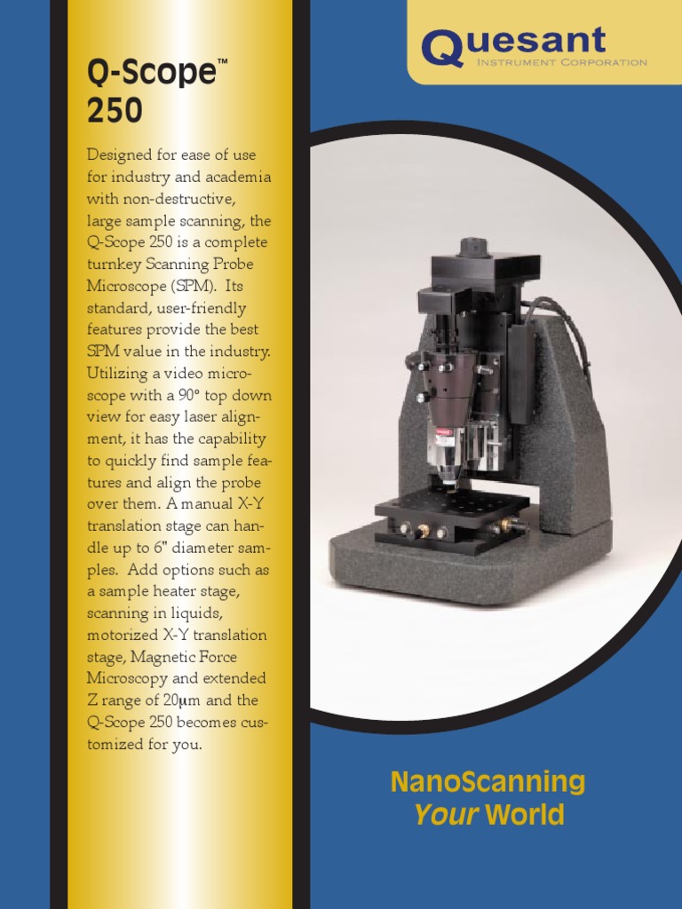 Q Scope™250 | Download Free PDF | Atomic Force Microscopy | Display Resolution