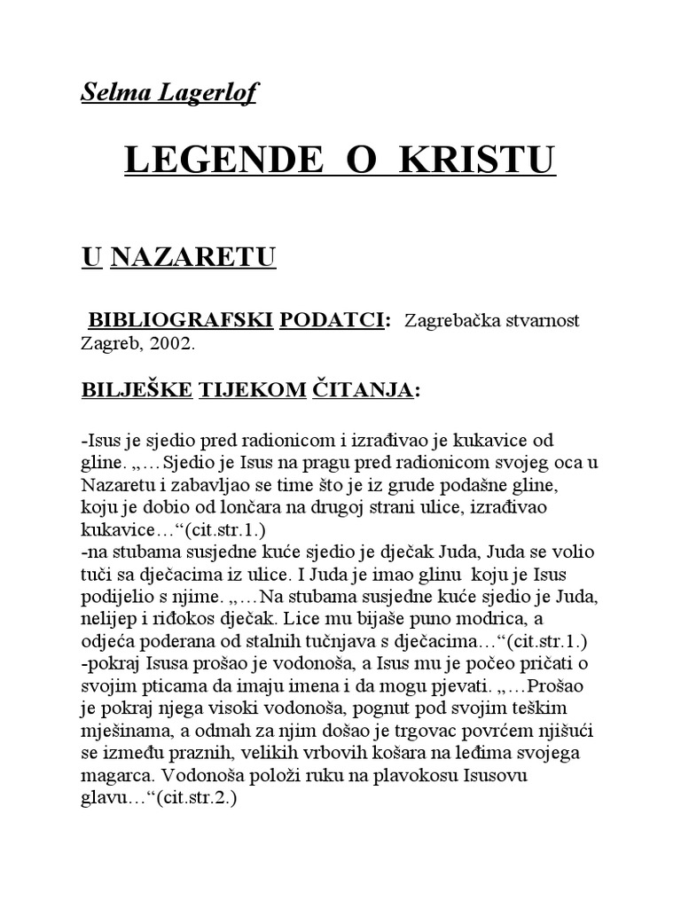 Legende o Kristu | PDF