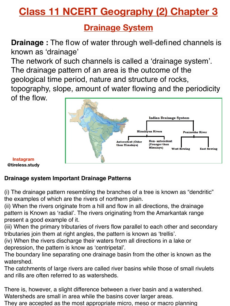 Ncert | PDF | Drainage Basin | River