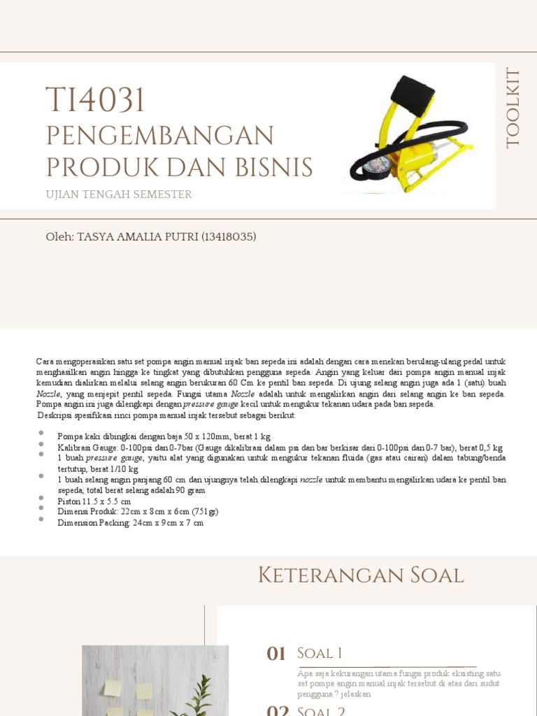 Contoh Penerapan Pengembangan Produk | PDF | Teknologi & Rekayasa