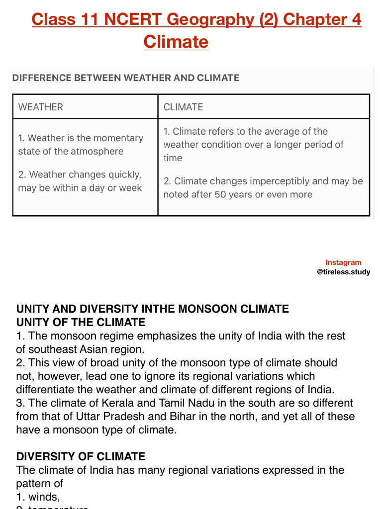 Exploring Regional Variations in India's Monsoon Climate | PDF ...