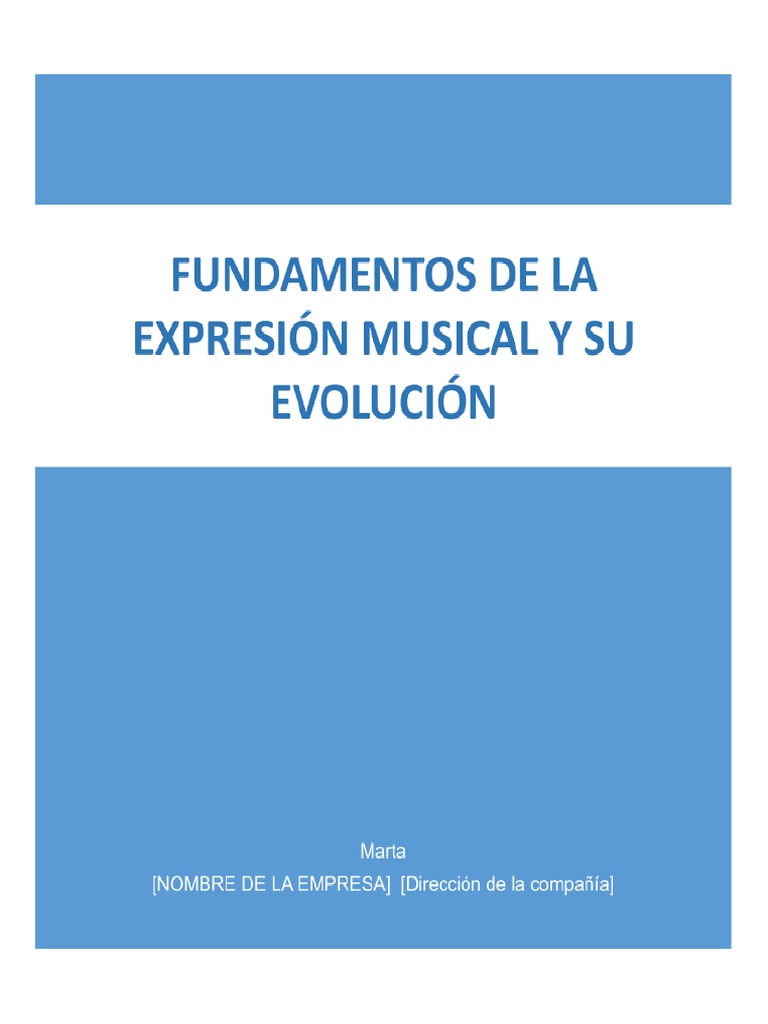 Los fundamentos de la percepción y la expresión musical | PDF | Sonido ...