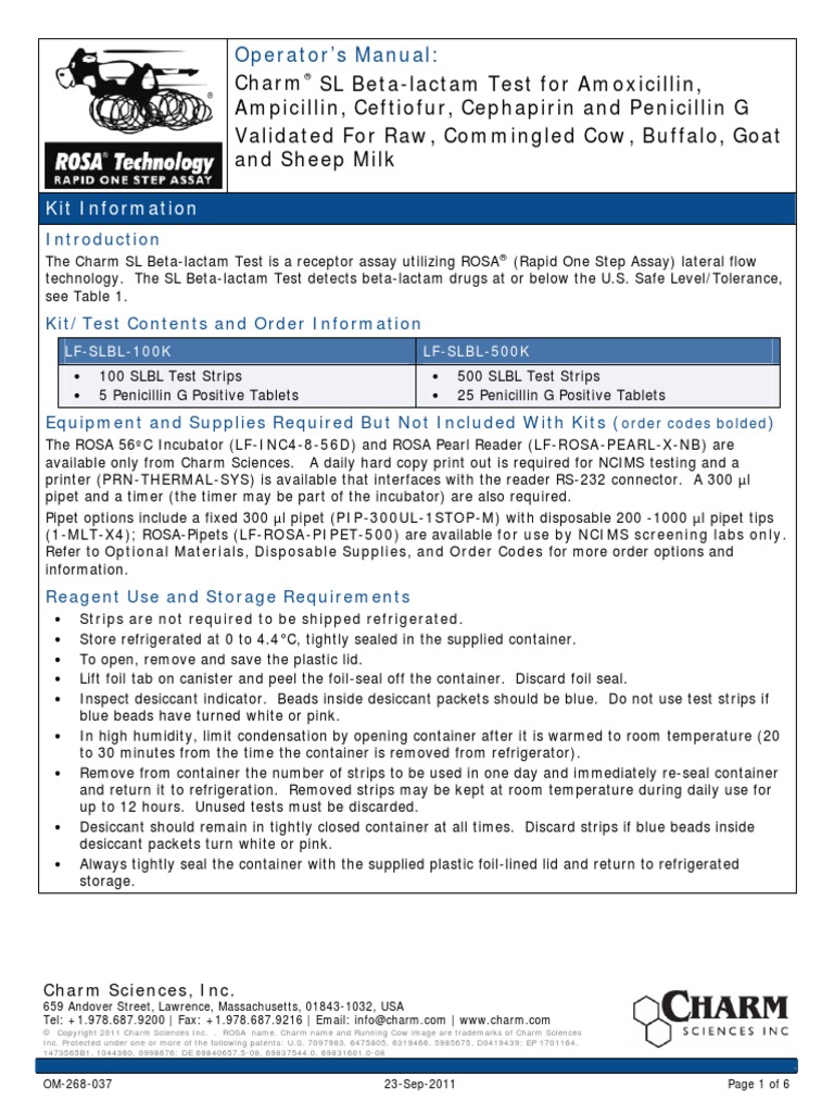 Antibbiotics Testing by Kit Method | PDF | Damages | Freezing