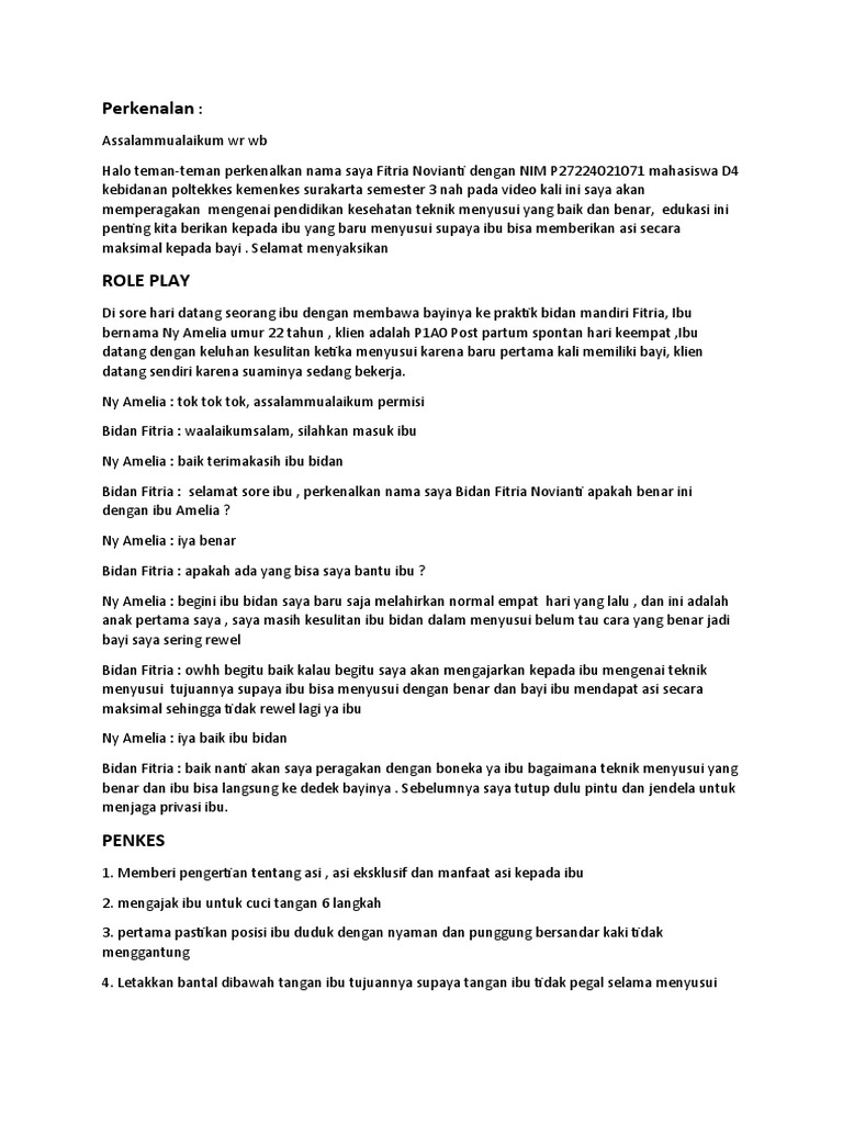 Dialog RolePlay Fix | PDF