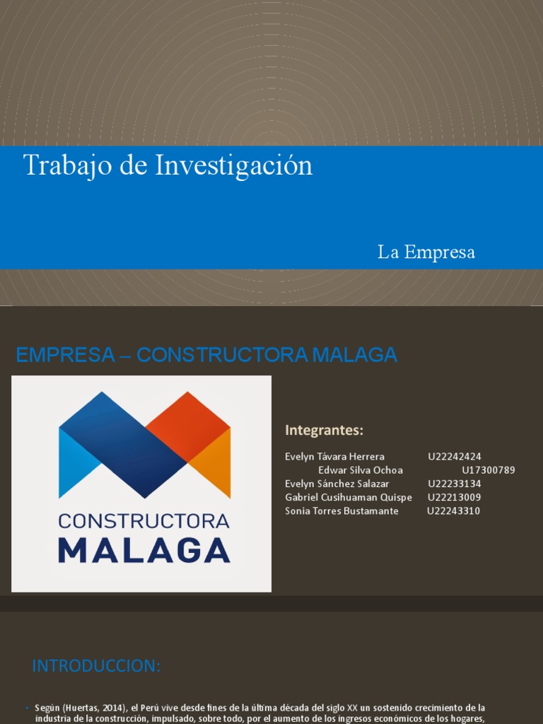 Constructora Malaga Hnos Sa Rev02 | PDF | Calidad (comercial) | Business