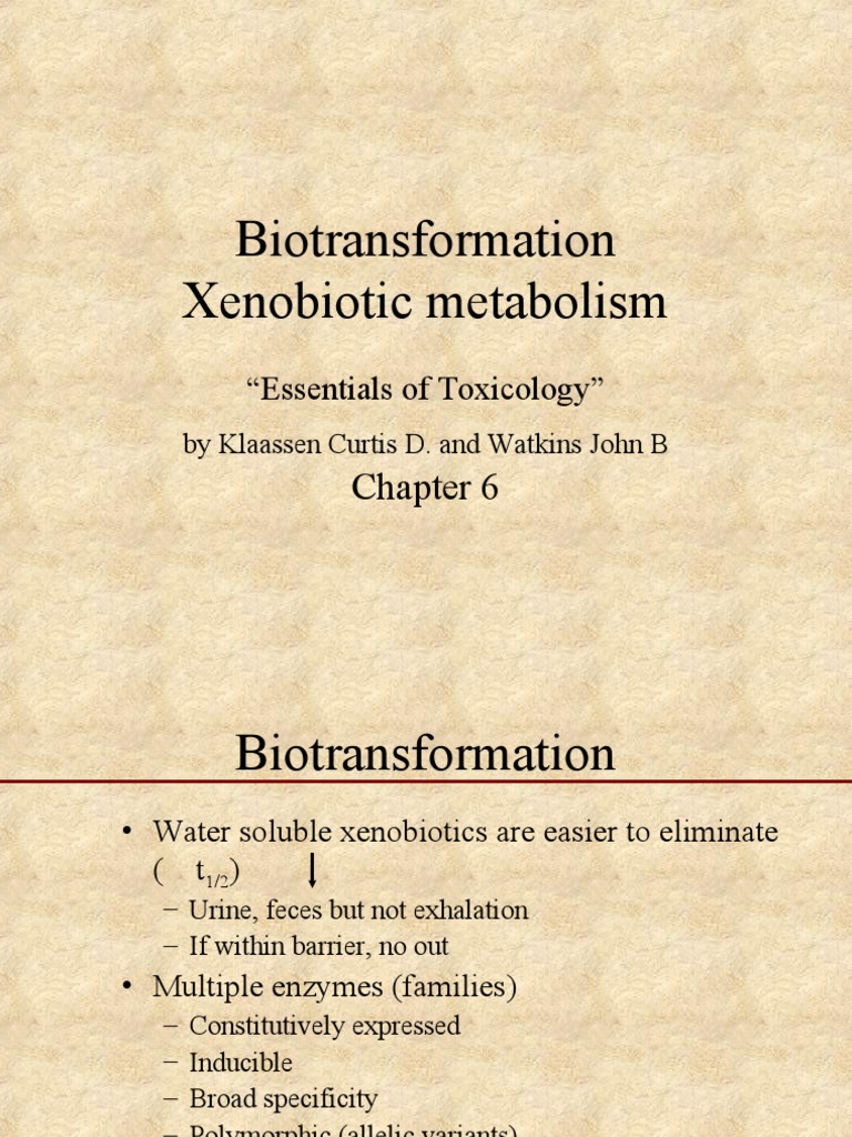 Biotransformation | PDF | Drug Metabolism | Cytochrome P450