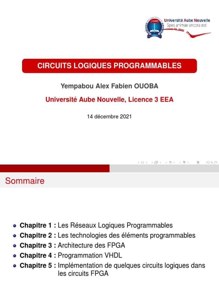 Circuits Logiques Programmables | PDF | Processeur de signal numérique ...