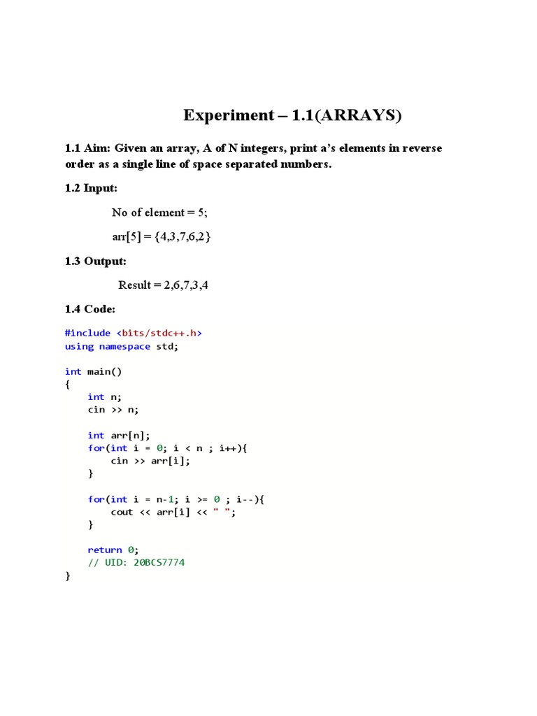 Hacckerank Questions Of Array Pdf Parameter Computer Programming Namespace 4290