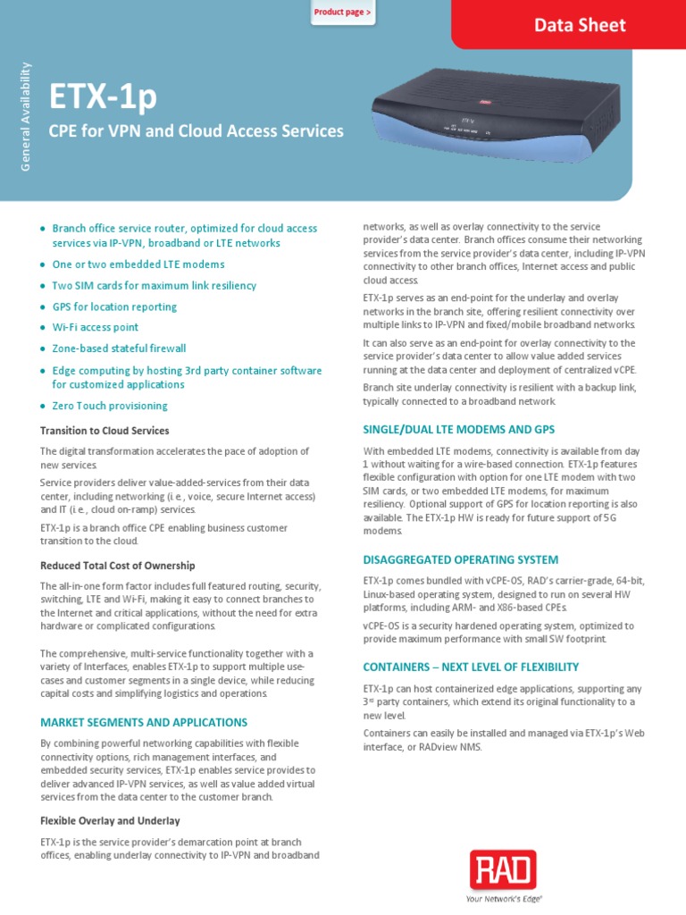 Etx-1p Ds | PDF | Virtual Private Network | Computer Network