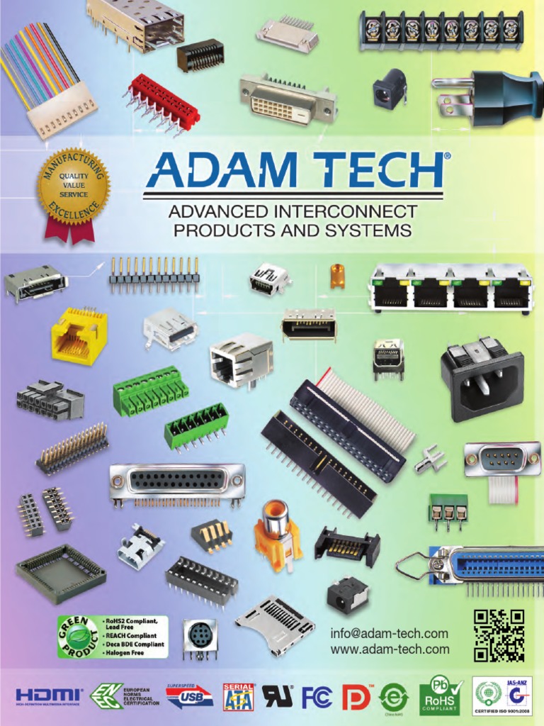Adam Tech Product Catalog2022 | PDF | Electrical Connector | Usb
