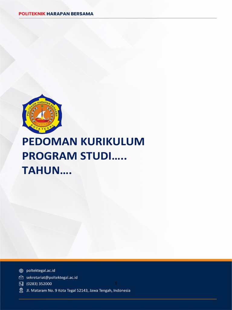 2 Template Dokumen Kurikulum Prodi REV | PDF