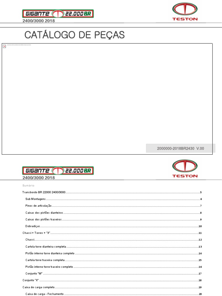 Catalogo Transboro Teston 1 | PDF | Pistão | Tecnologia de veículos
