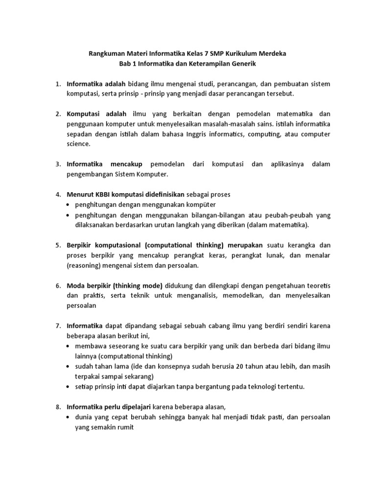 Informatika | PDF | Komputer