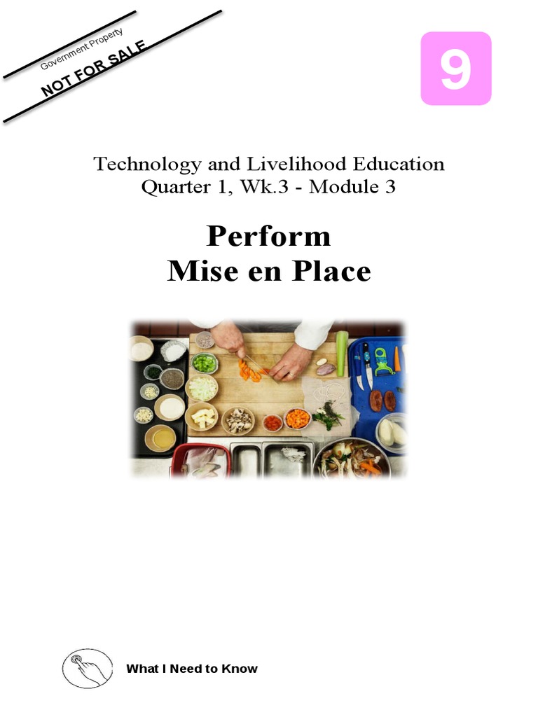 Tle 9 Cookery Module 3 | PDF | Hors D'oeuvre | Pickling