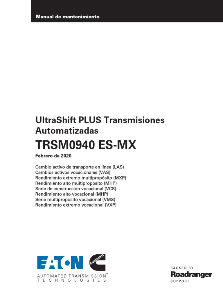 Ultrashift Plus Transmisiones Automatizadas - trsm0940 Es MX | PDF ...