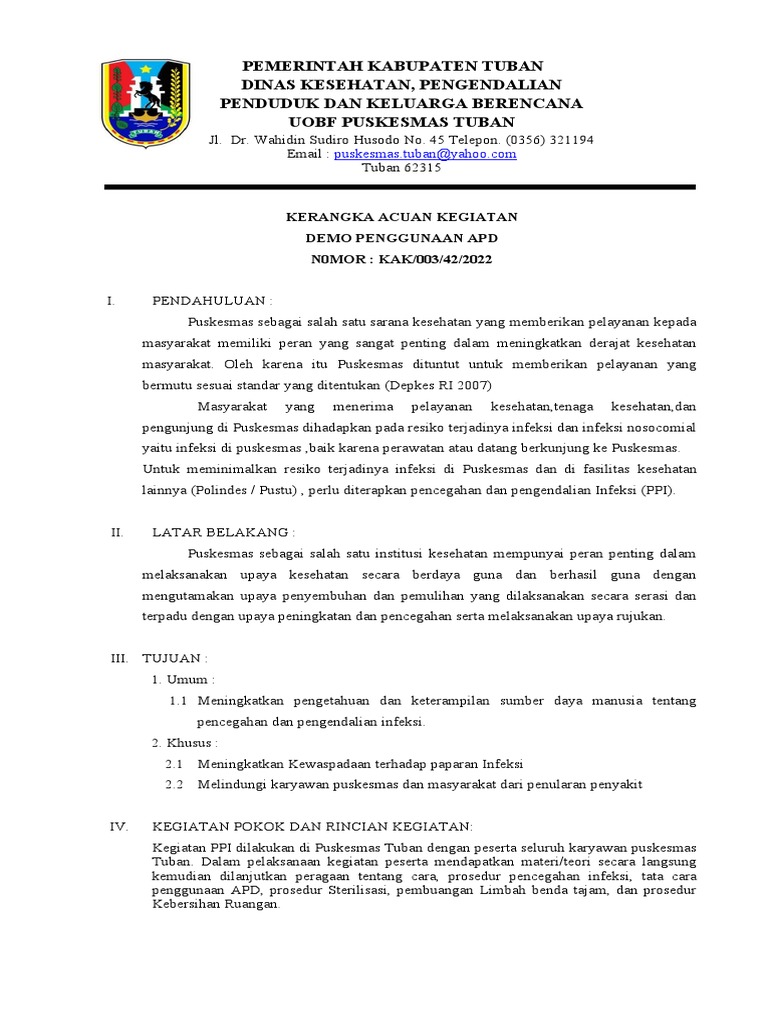 Kak Penggunaan Apd | PDF